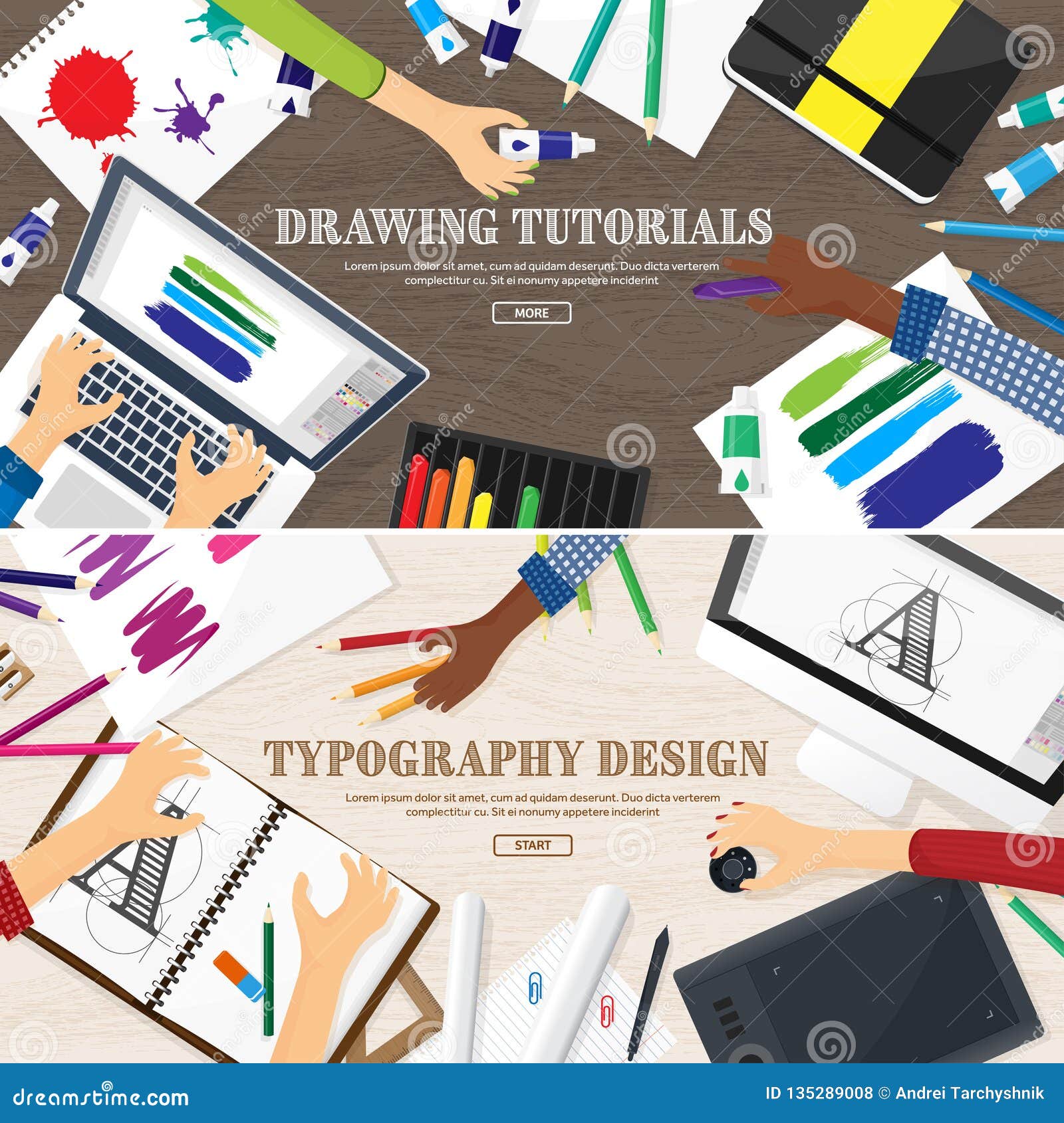 Graphic Web Design. Drawing and Painting. Development. Illustration ...