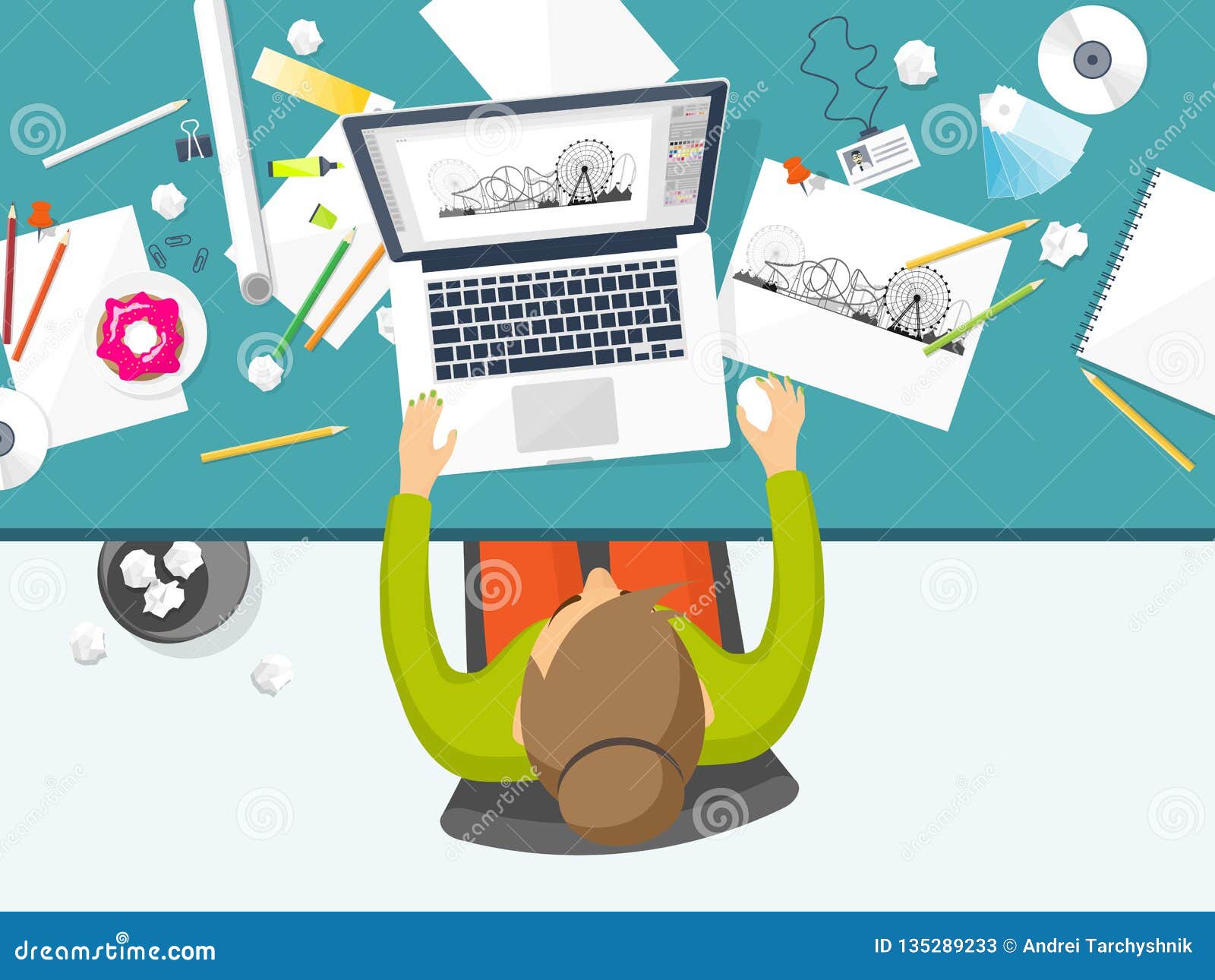 Graphic Web Design. Drawing and Painting. Development. Illustration ...