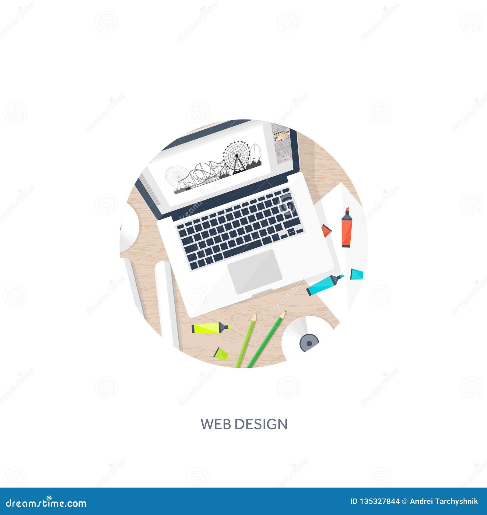 Graphic Web Design. Drawing and Painting. Development. Illustration ...
