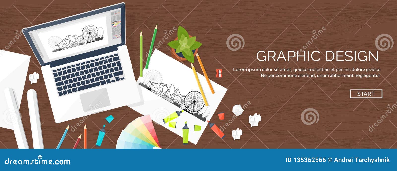 Graphic Web Design. Drawing and Painting. Development. Illustration ...