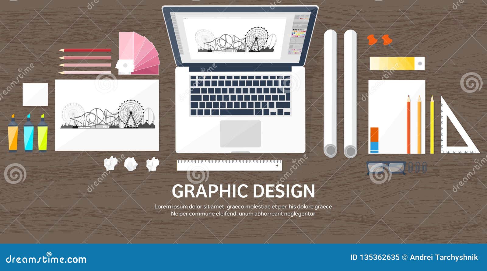 Graphic Web Design. Drawing and Painting. Development. Illustration ...