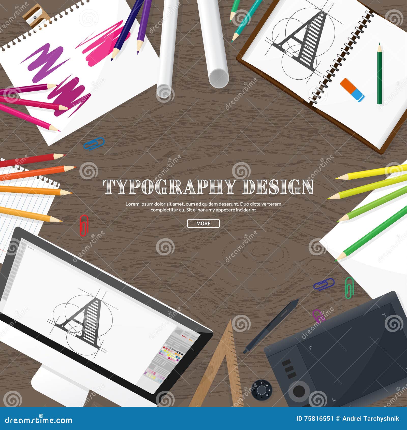 Graphic Web Design. Drawing And Painting. Development. Illustration ...