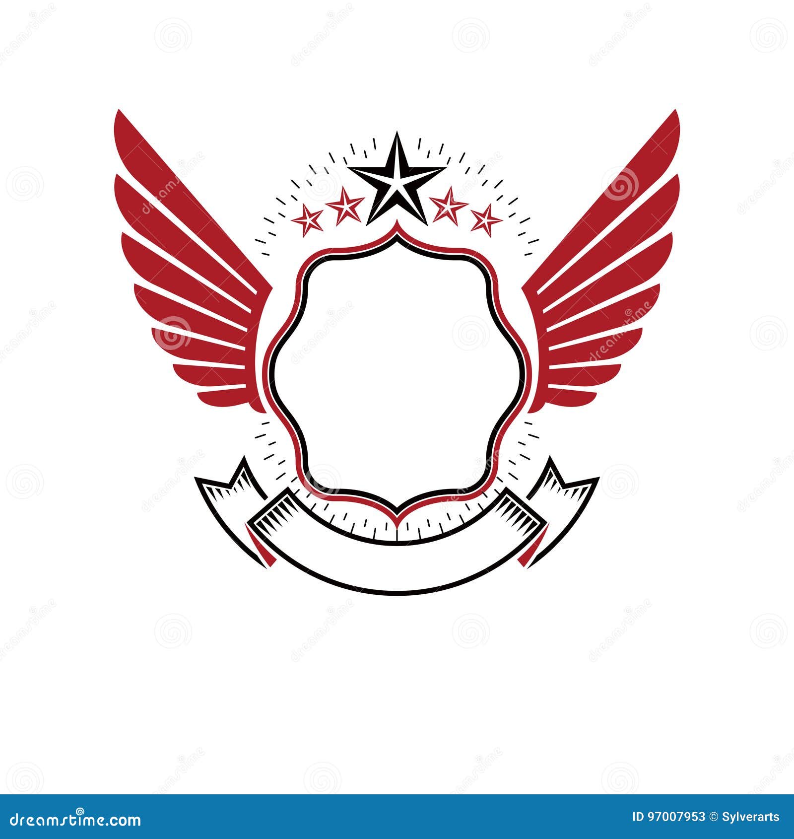 Empty Crest With Wings