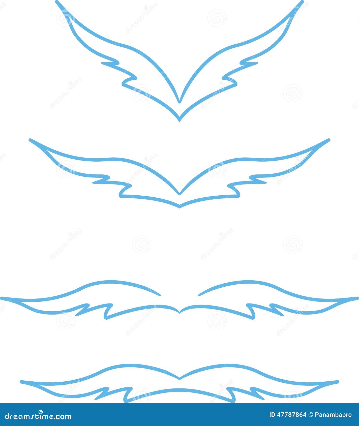 Graphic wings stock vector. Illustration of graphic, heraldic - 47787864