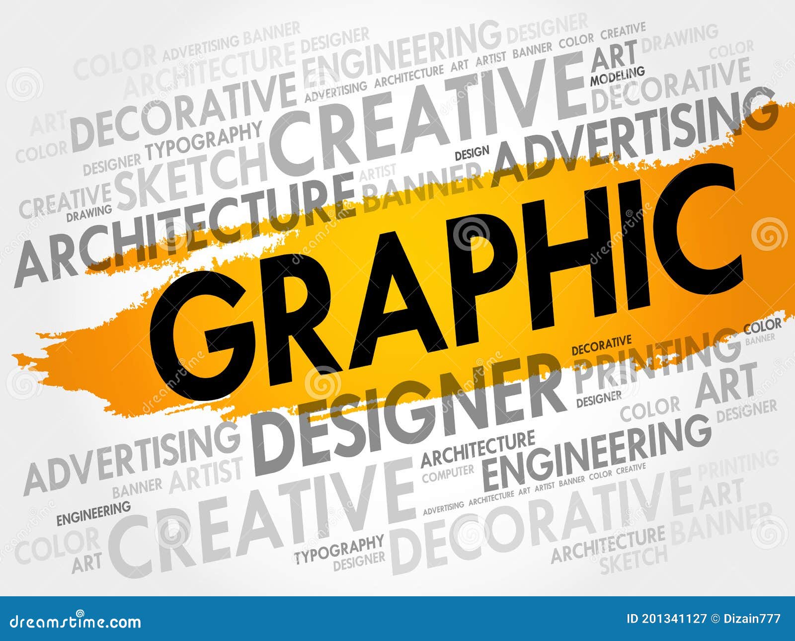 GRAPHIC word cloud stock illustration. Illustration of collage - 201341127