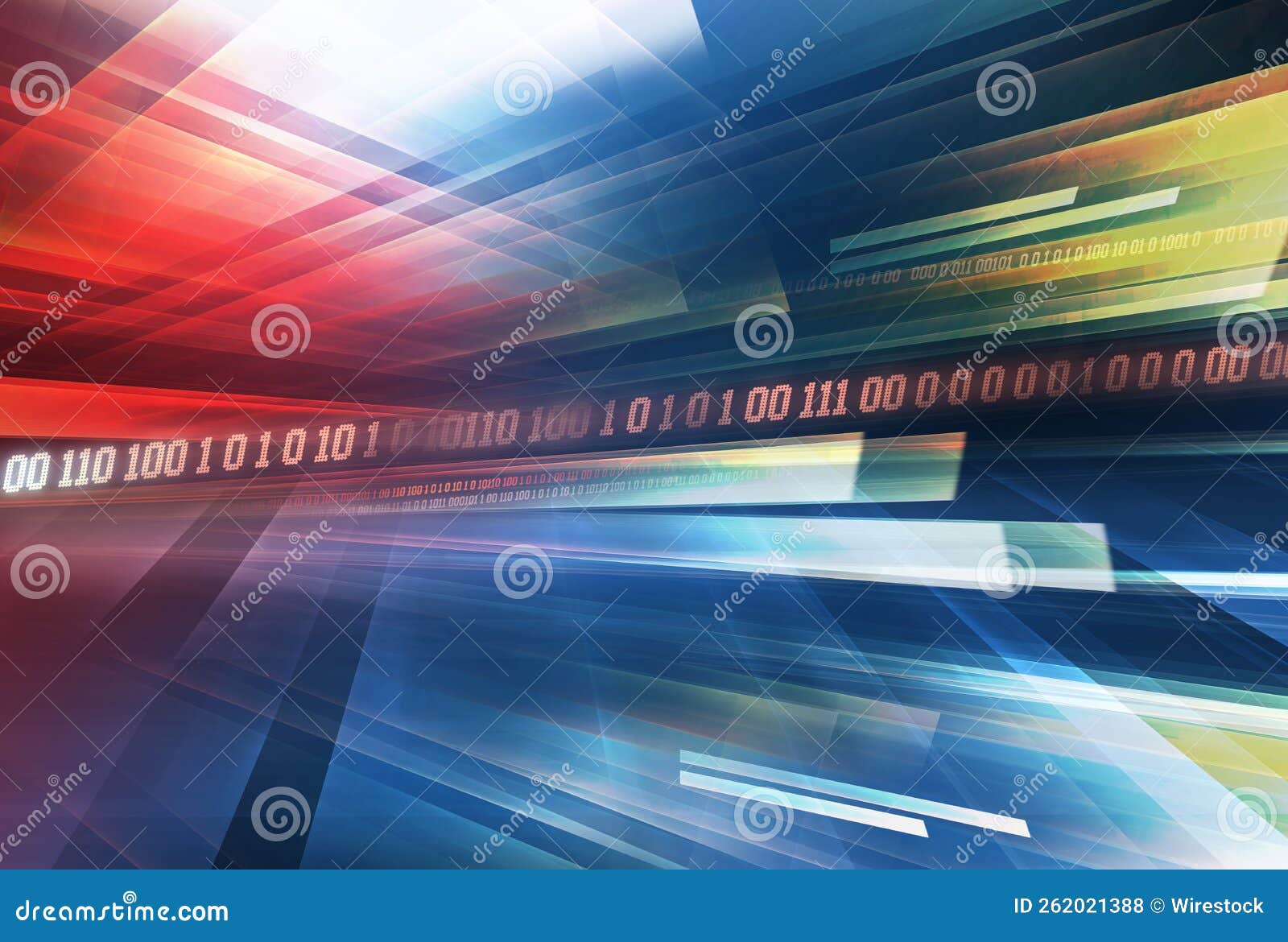 Abstract Background of Interlacing Colorful Graphical Lines in a ...