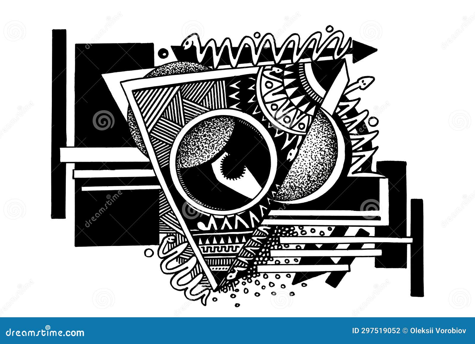 Graphical Abstract Illustration with Geometric Shapes. Anti Stress ...