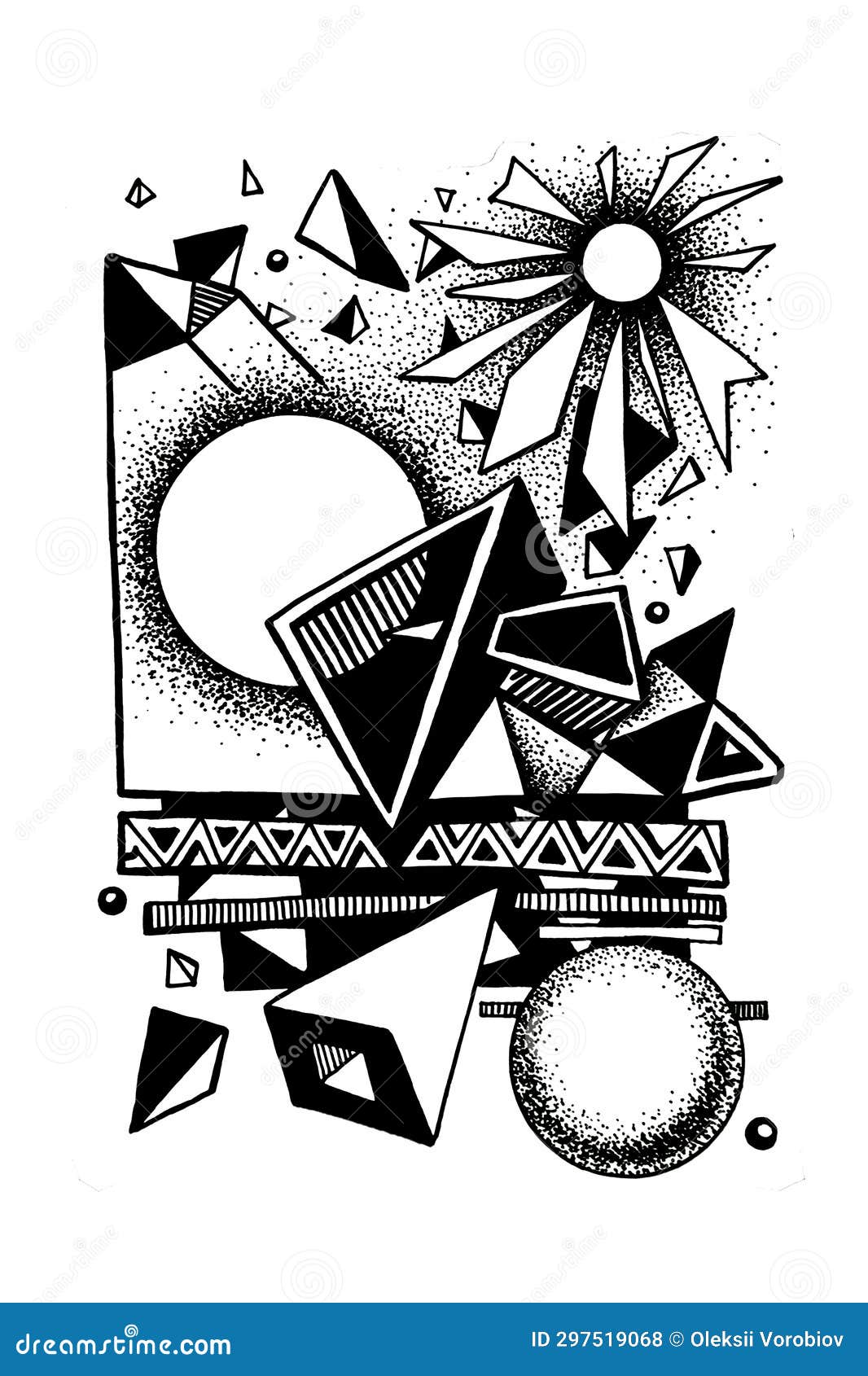 Graphical Abstract Illustration with Geometric Shapes. Anti Stress ...