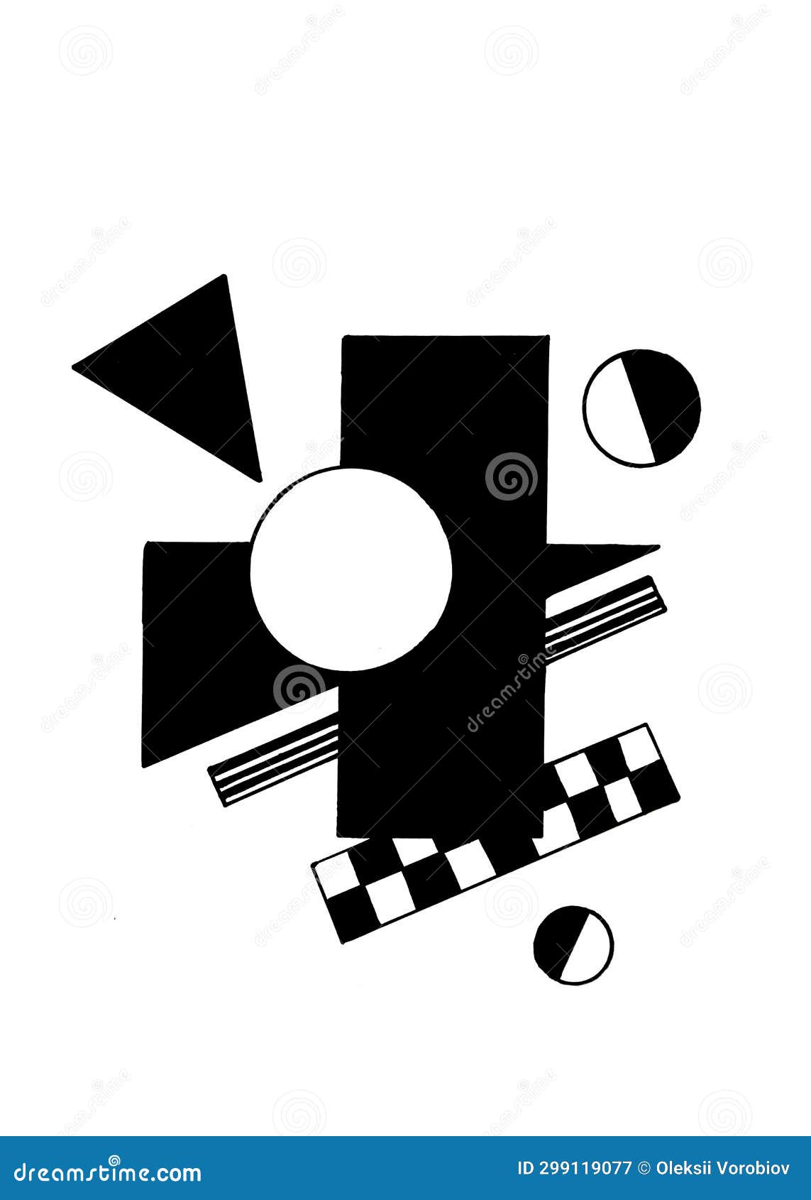 Graphical Abstract Illustration with Geometric Shapes. Anti Stress ...