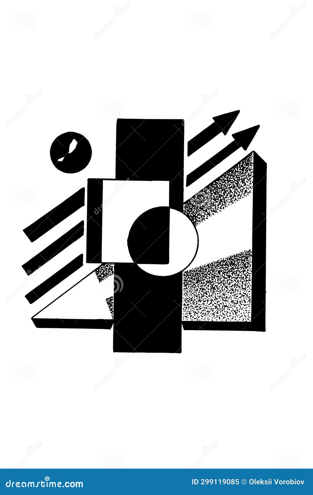 Graphical Abstract Illustration with Geometric Shapes. Anti Stress ...