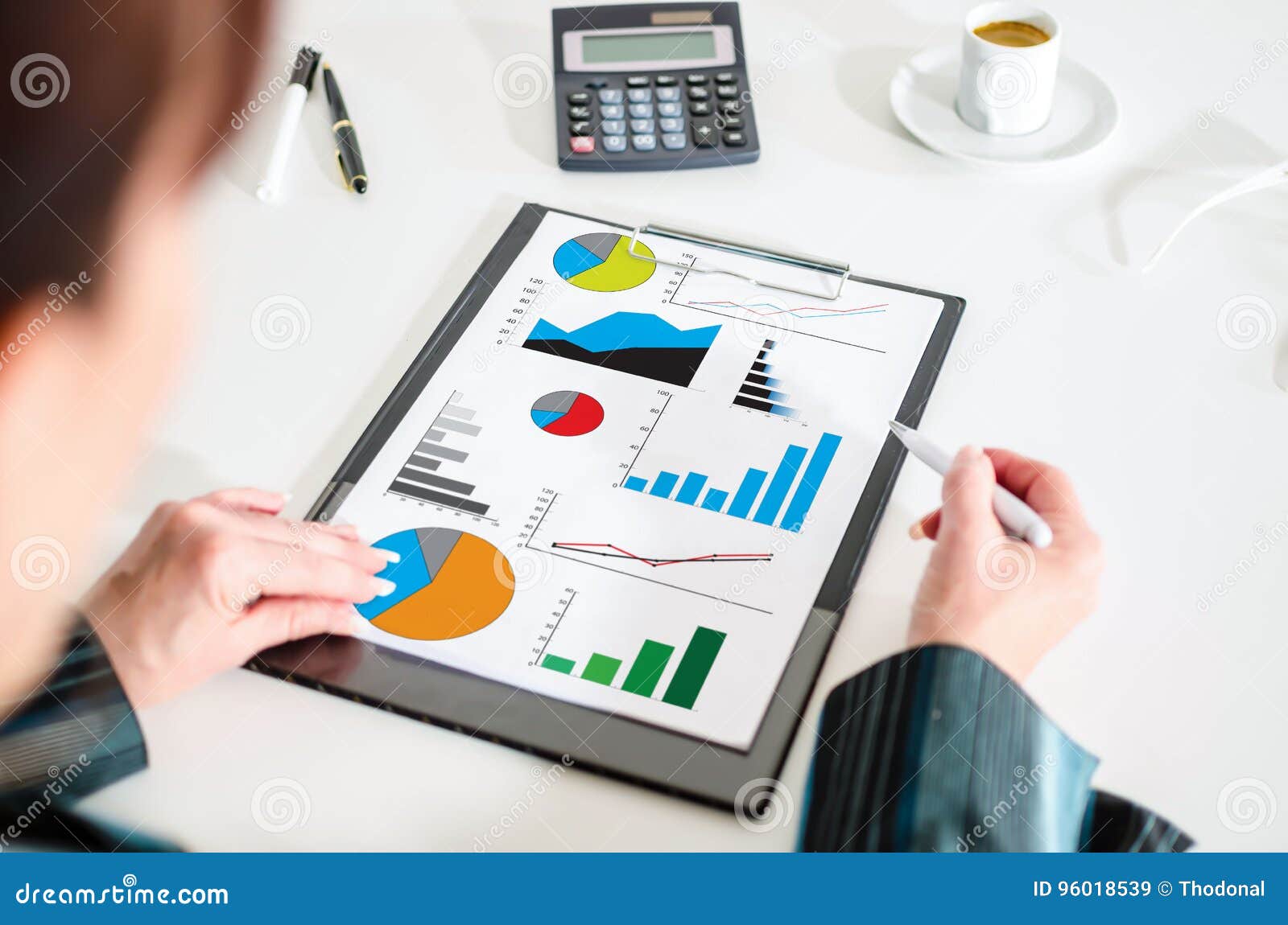 Graphical Analysis Concept on a Clipboard Stock Image - Image of ...