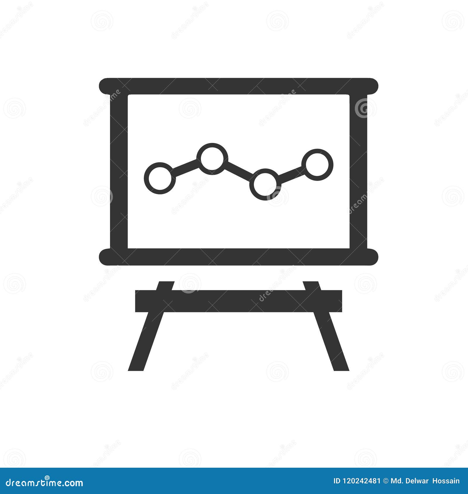 Graphical Analysis Icon stock vector. Illustration of graphic - 120242481