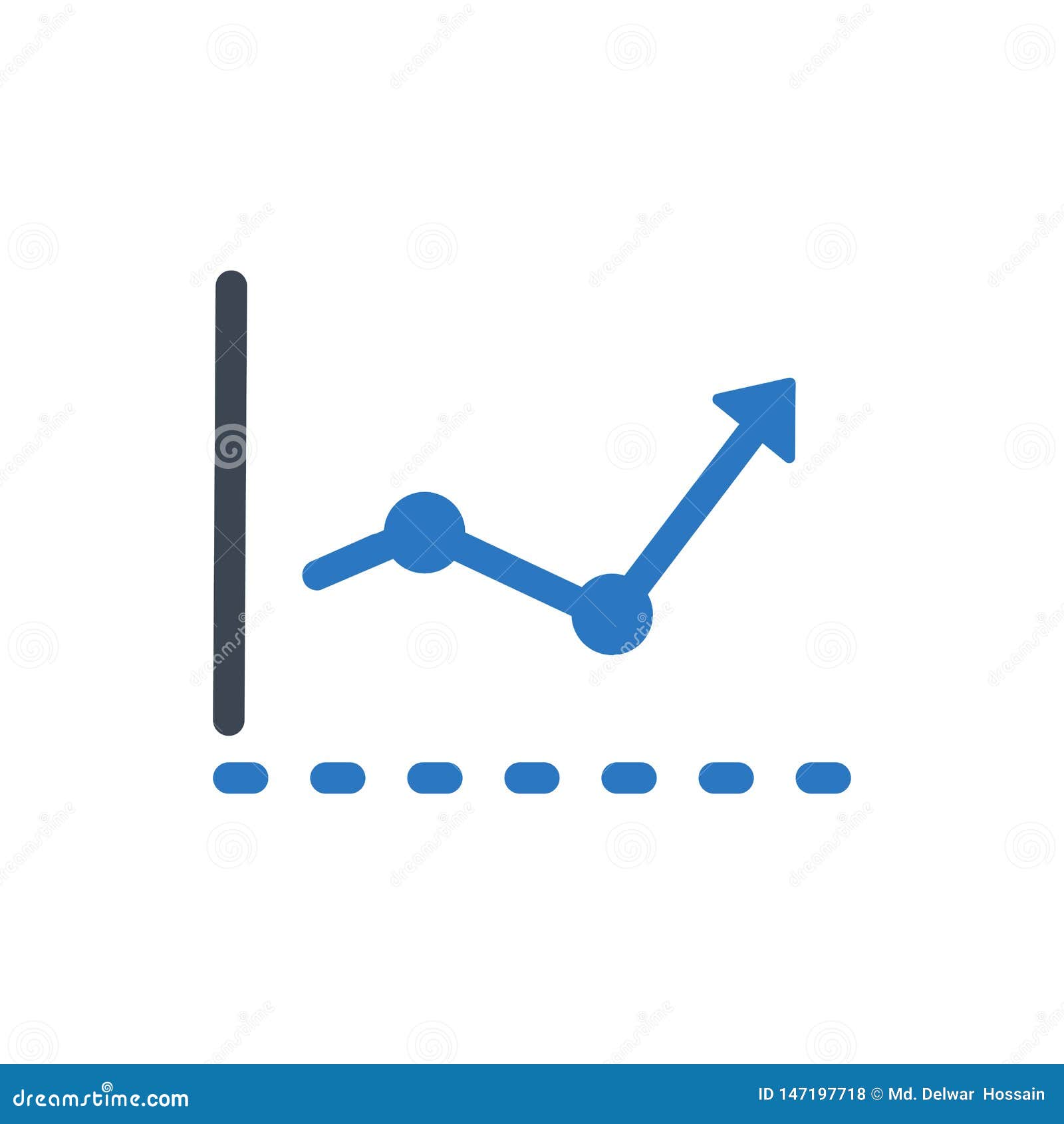 Graphical Analysis Icon stock vector. Illustration of report - 147197718