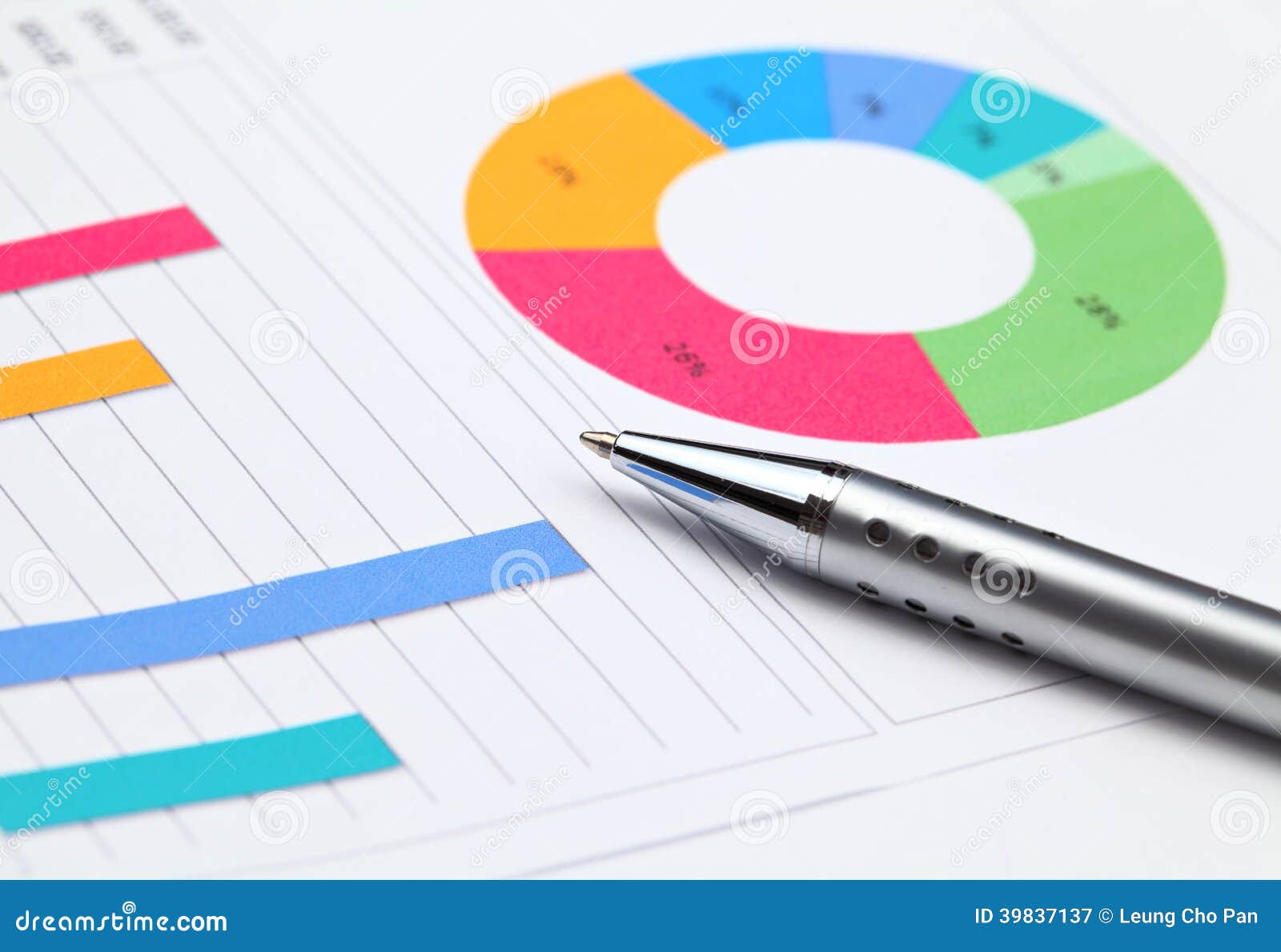 Graphical Chart With Pen And Calculator Stock Photography ...