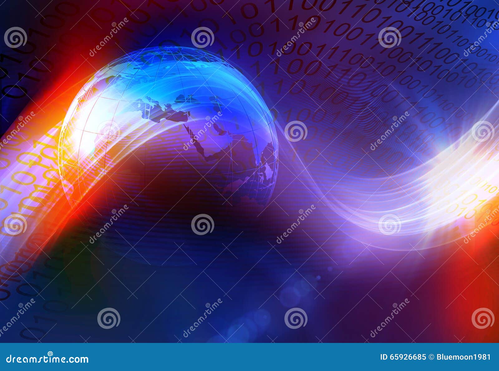 Graphical Digital World Background II Stock Illustration - Illustration ...