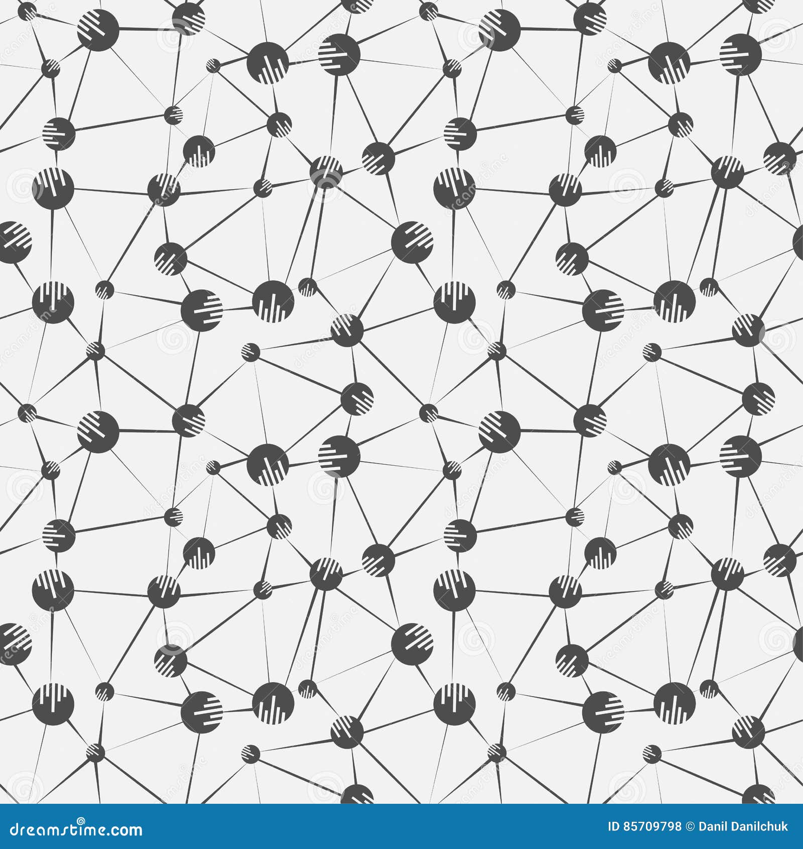 Graphical Hand Drawn Background Vector Seamless Pattern Irregular