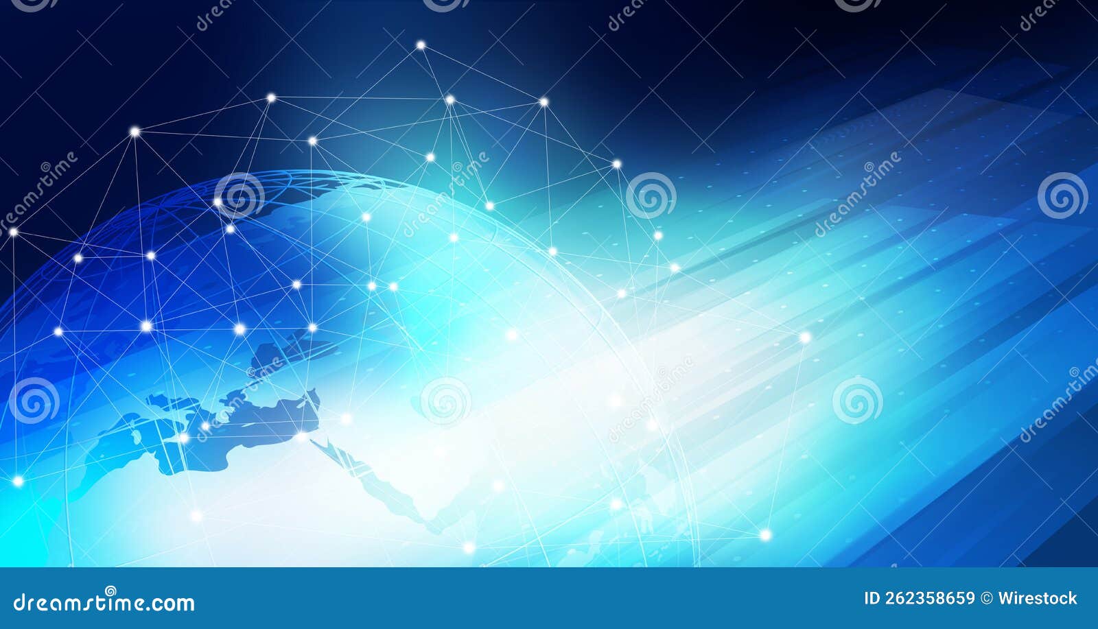 Graphical Illustration of Modern Digital World Connectivity Background ...