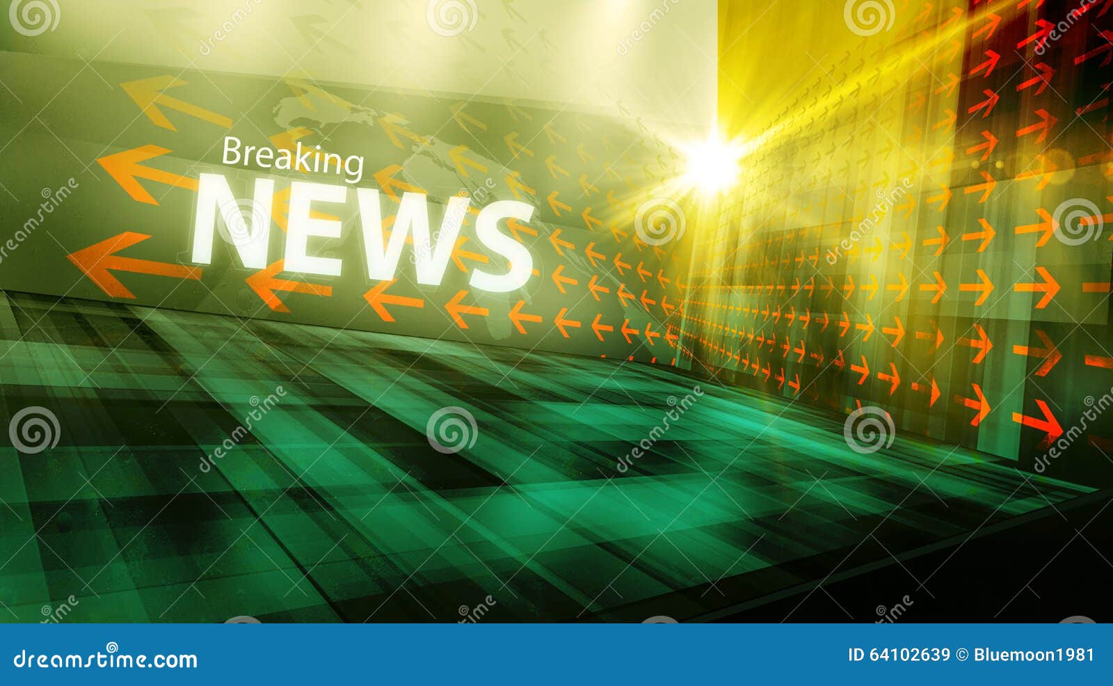 Graphical Modern Digital World News Background I Stock Illustration ...