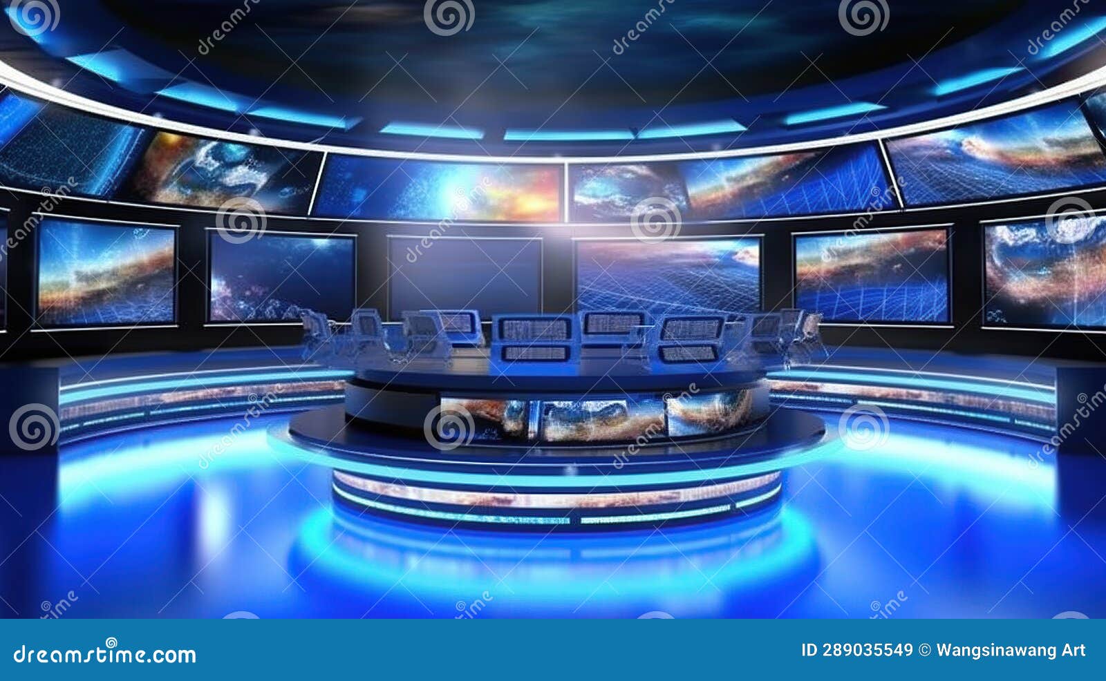 Graphical Modern Digital World News Studio Background. Generative AI ...