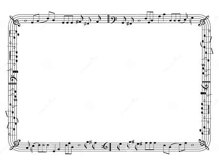 Graphical music frame stock vector. Illustration of musical - 23740095