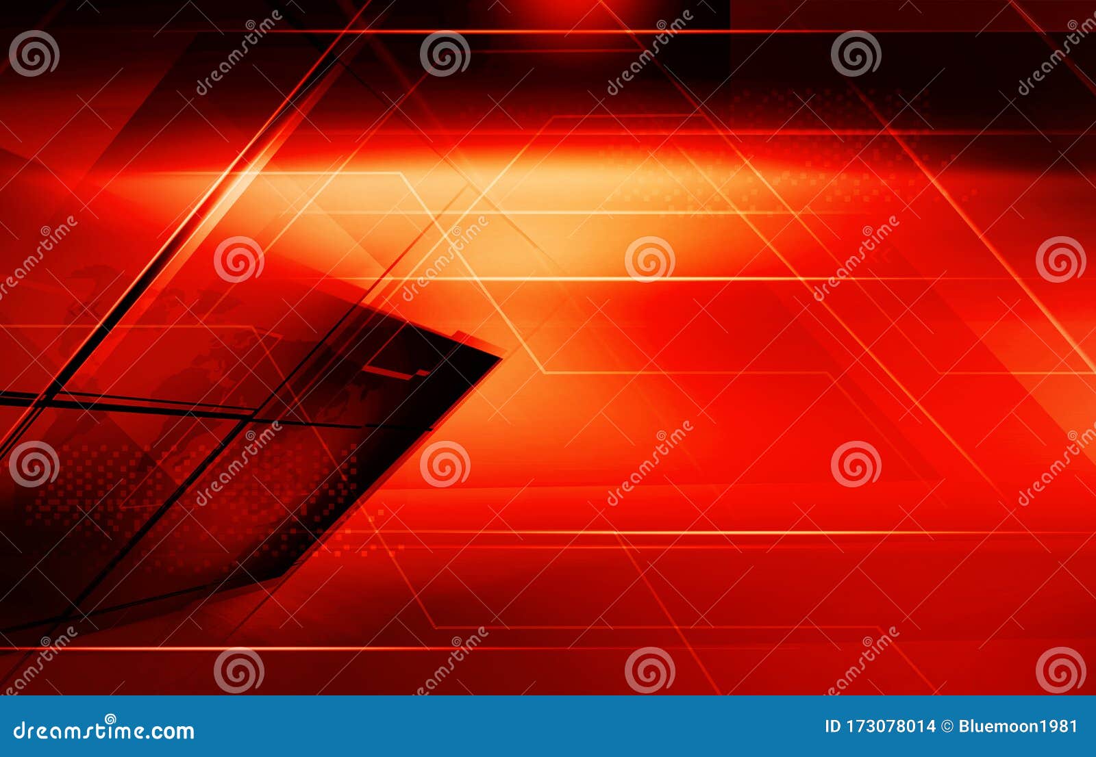 Graphical Red Theme Abstract Background with Highlighted Edge Lines ...