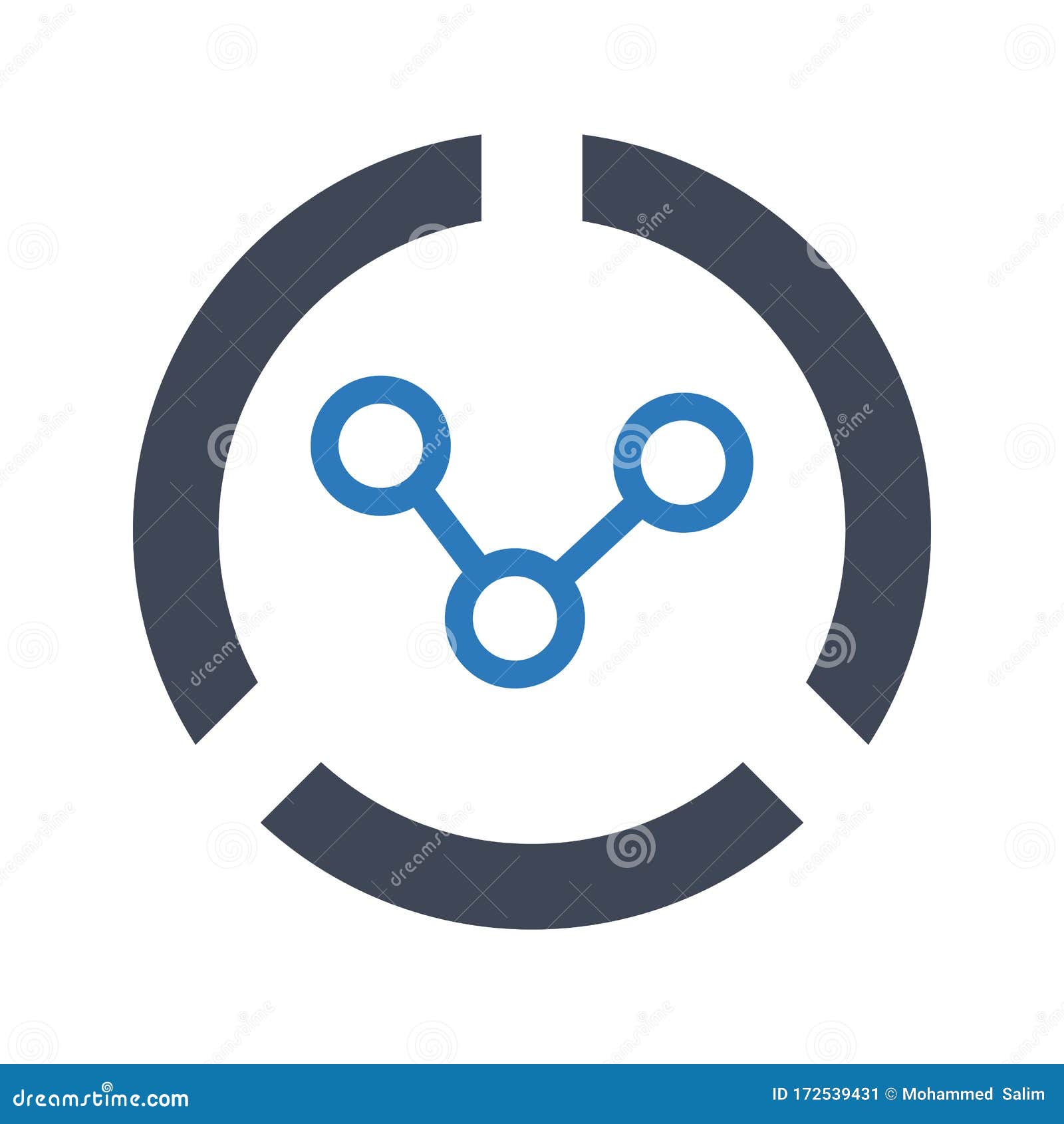 Graphical Report Icon. Vector Graphics Stock Vector - Illustration of ...