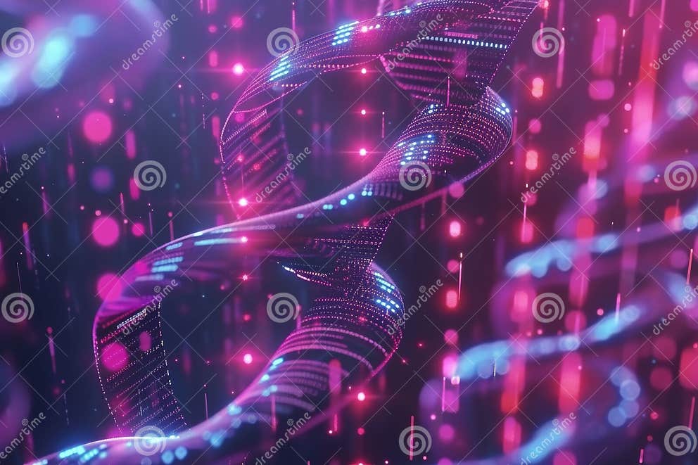 Graphical Representation of AI in DNA Sequencing Stock Illustration ...