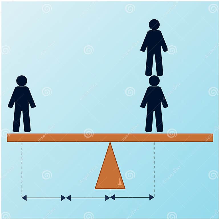 Graphical Representation of the Balance of Forces Stock Vector ...