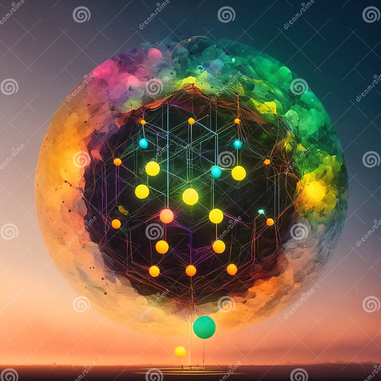 A Graphical Representation of a Connected IoT Network, with Various ...
