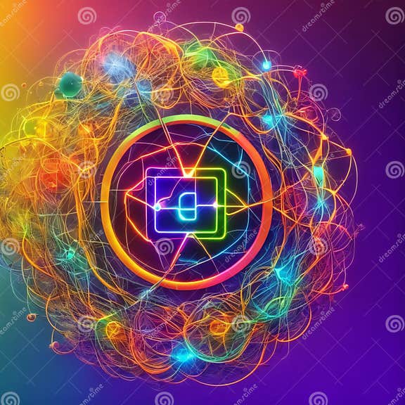 A Graphical Representation of a Connected IoT Network, with Various Nodes, Devices, and ...