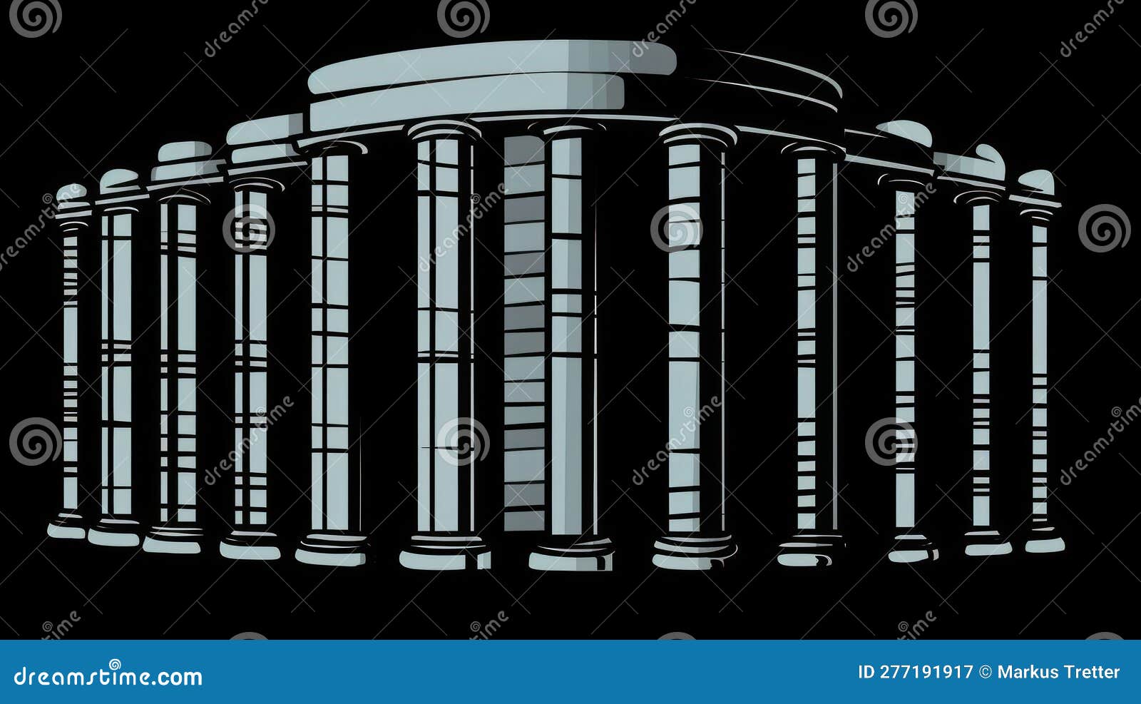 A Graphical Representation of a Database with Giant Columns Towering in the Center and Smaller ...