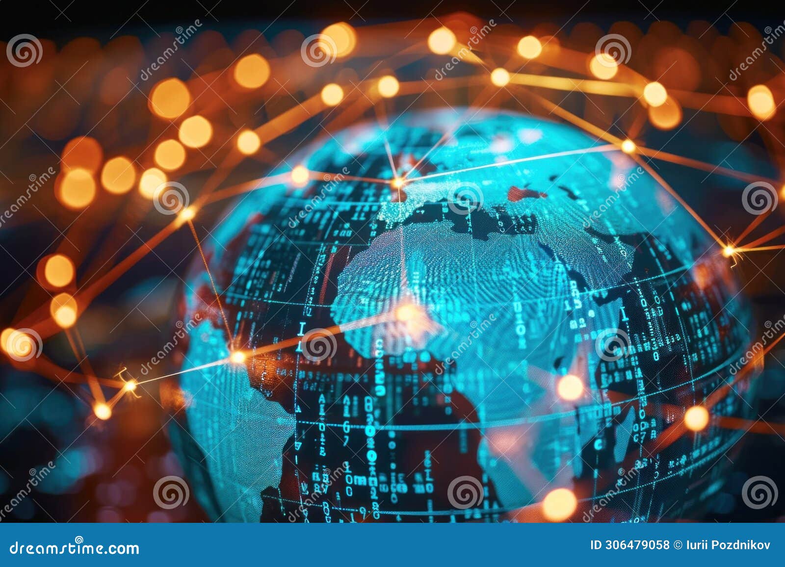 Graphical Representation of Interconnected Communication Lines on a ...