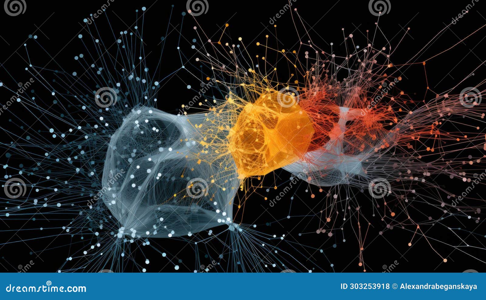 Graphical Representation of the Neural Network in the Human Brain Stock ... Graphical Representation of the Neural Network in the Human Brain Stock ...