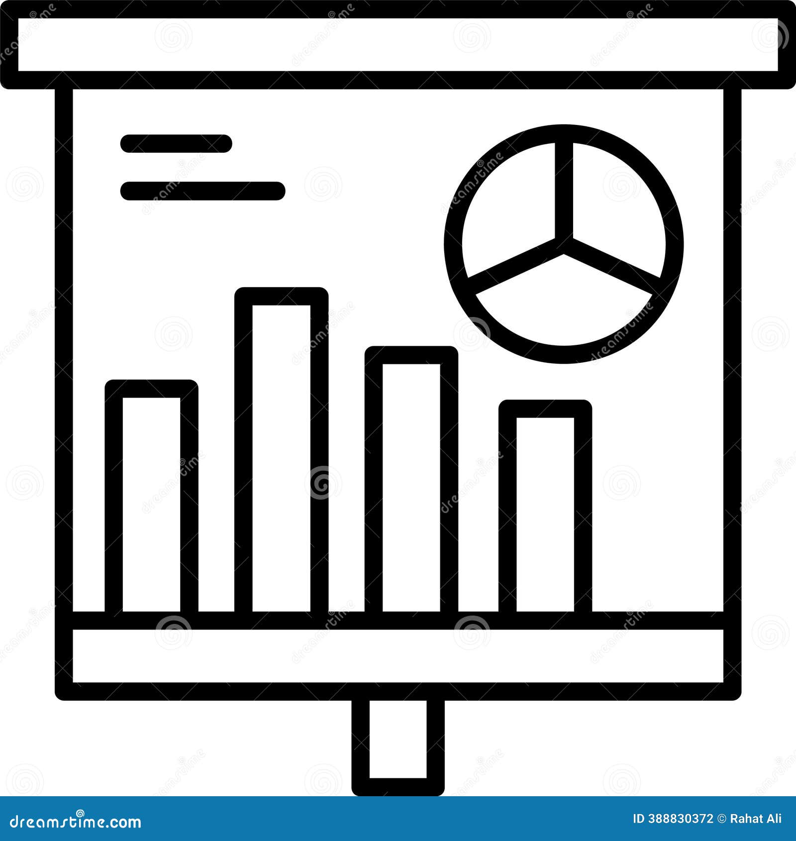 Graphical Representation Line Icons Collection. Infographic, Visualization, Chart, Diagram ...