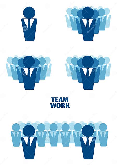 Graphical Representation of Teamwork Stock Illustration - Illustration ...