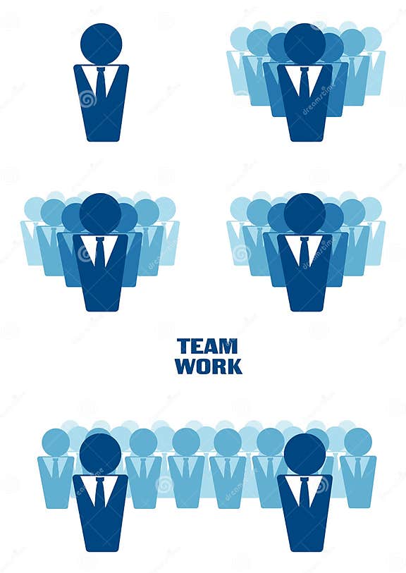 Graphical Representation of Teamwork Stock Illustration - Illustration ...