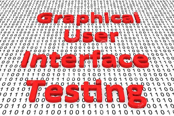 Graphical User Interface Testing Stock Illustration - Illustration of ...