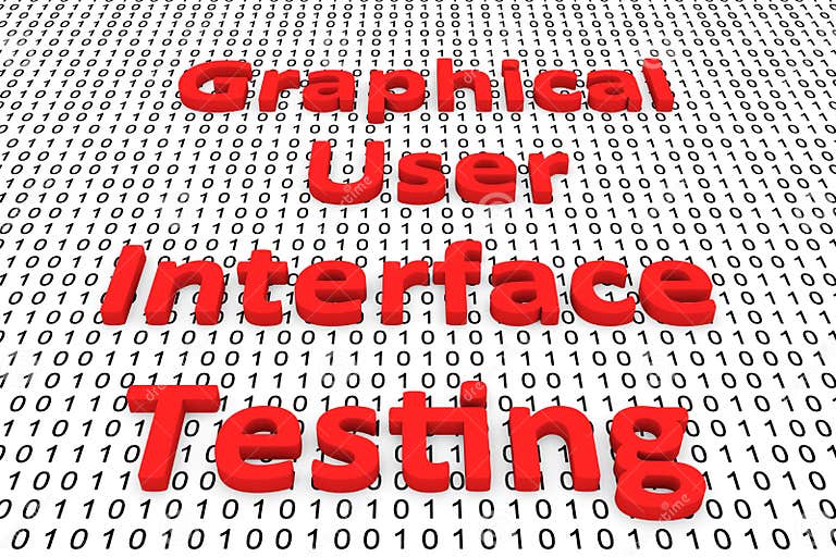 Graphical User Interface Testing Stock Illustration - Illustration of ...