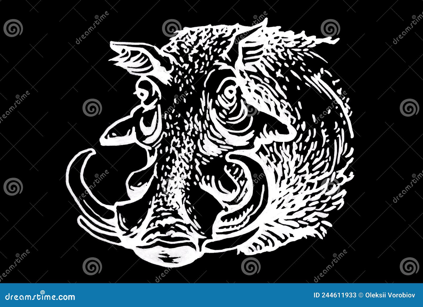 Hogs Logo Symbol Vector Illustration | CartoonDealer.com #97579316