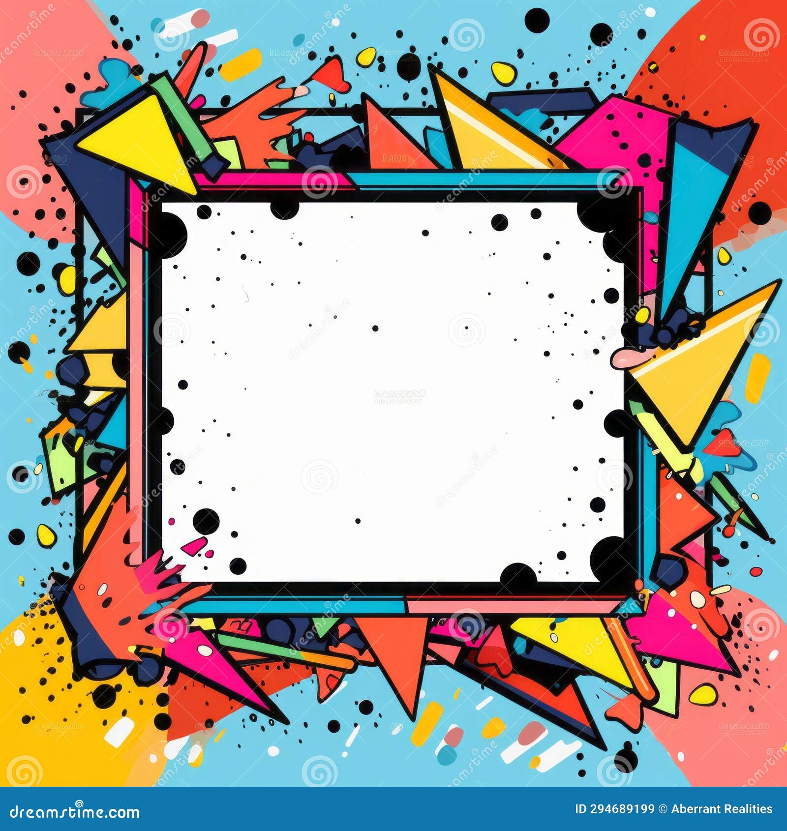 Graphicriver Abstract Square Frame with Colorful Shapes - Backgrounds ...