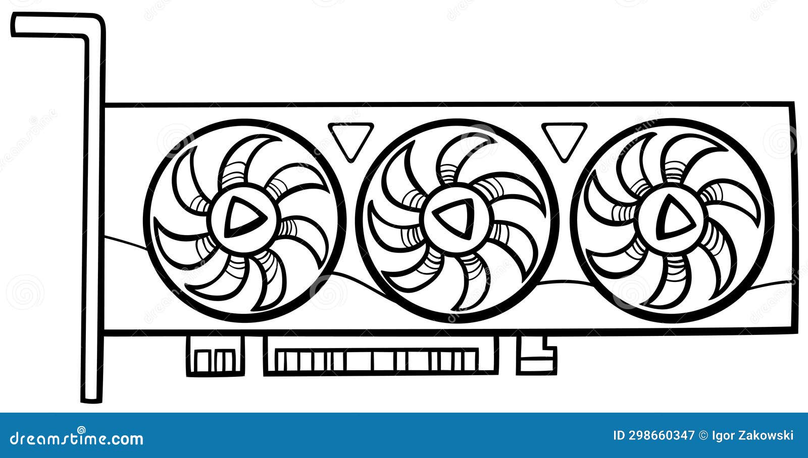 Graphics Card Computer Component Cartoon Clip Art Coloring Page ...