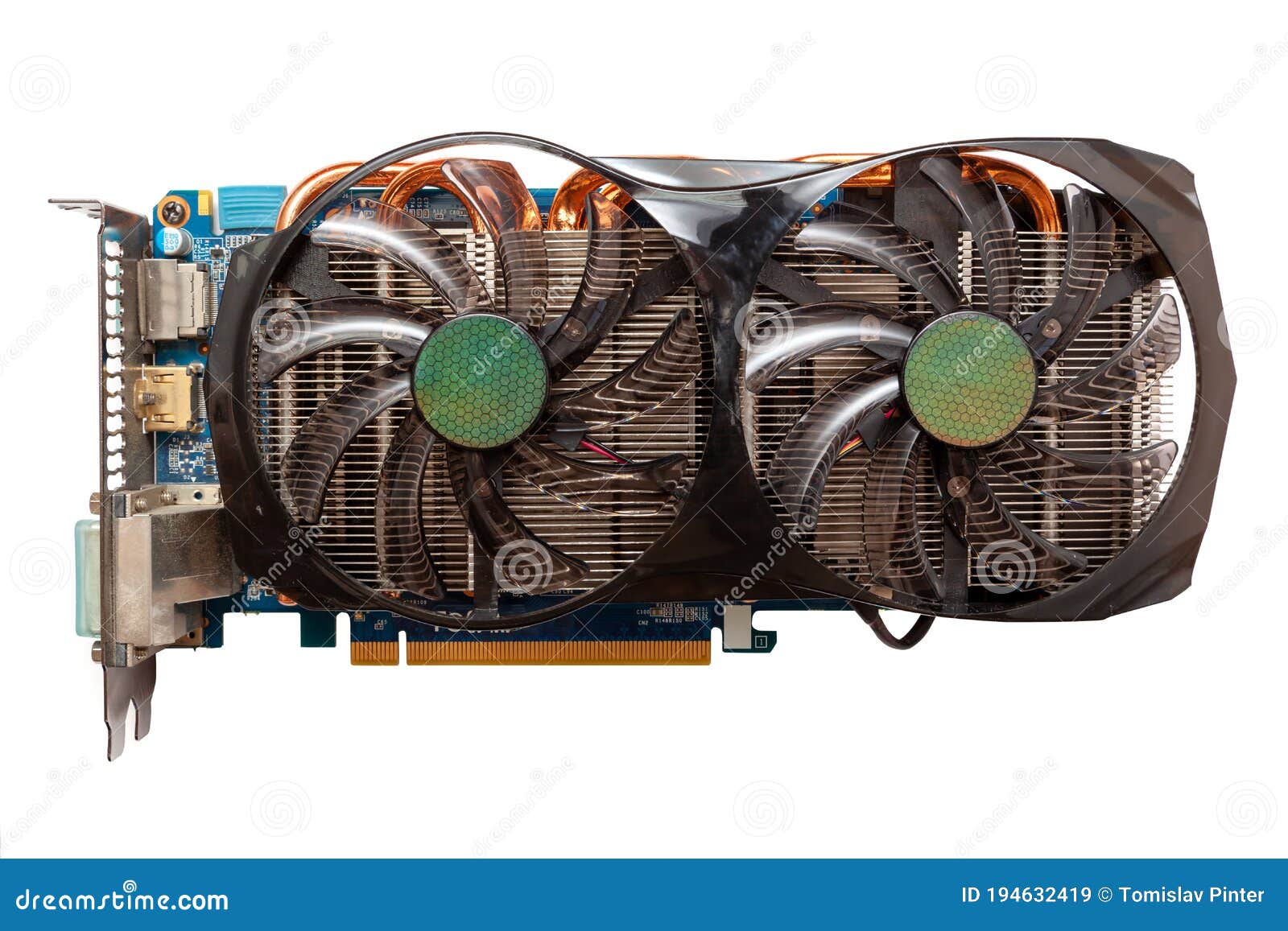 Graphics card - GPU stock image. Image of background - 194632419
