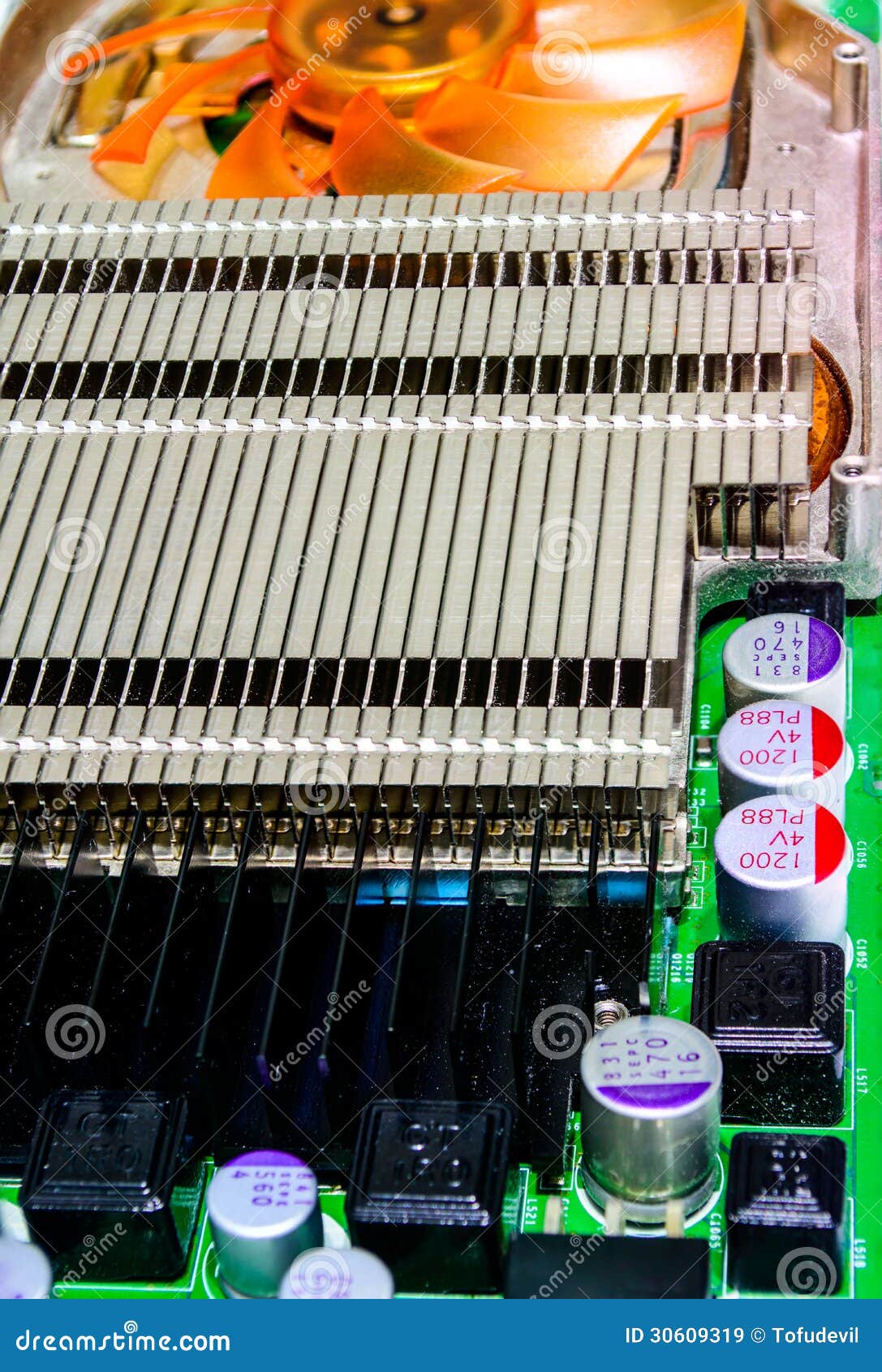 Graphics Card or Video Card (VGA). Stock Image - Image of detail ...