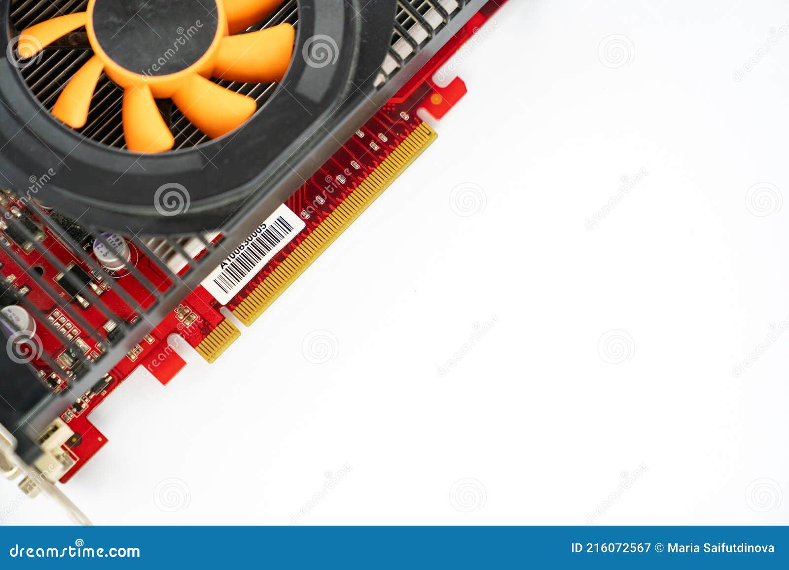 Graphics Card on White Background. Device that Transforms Graphic Image ...