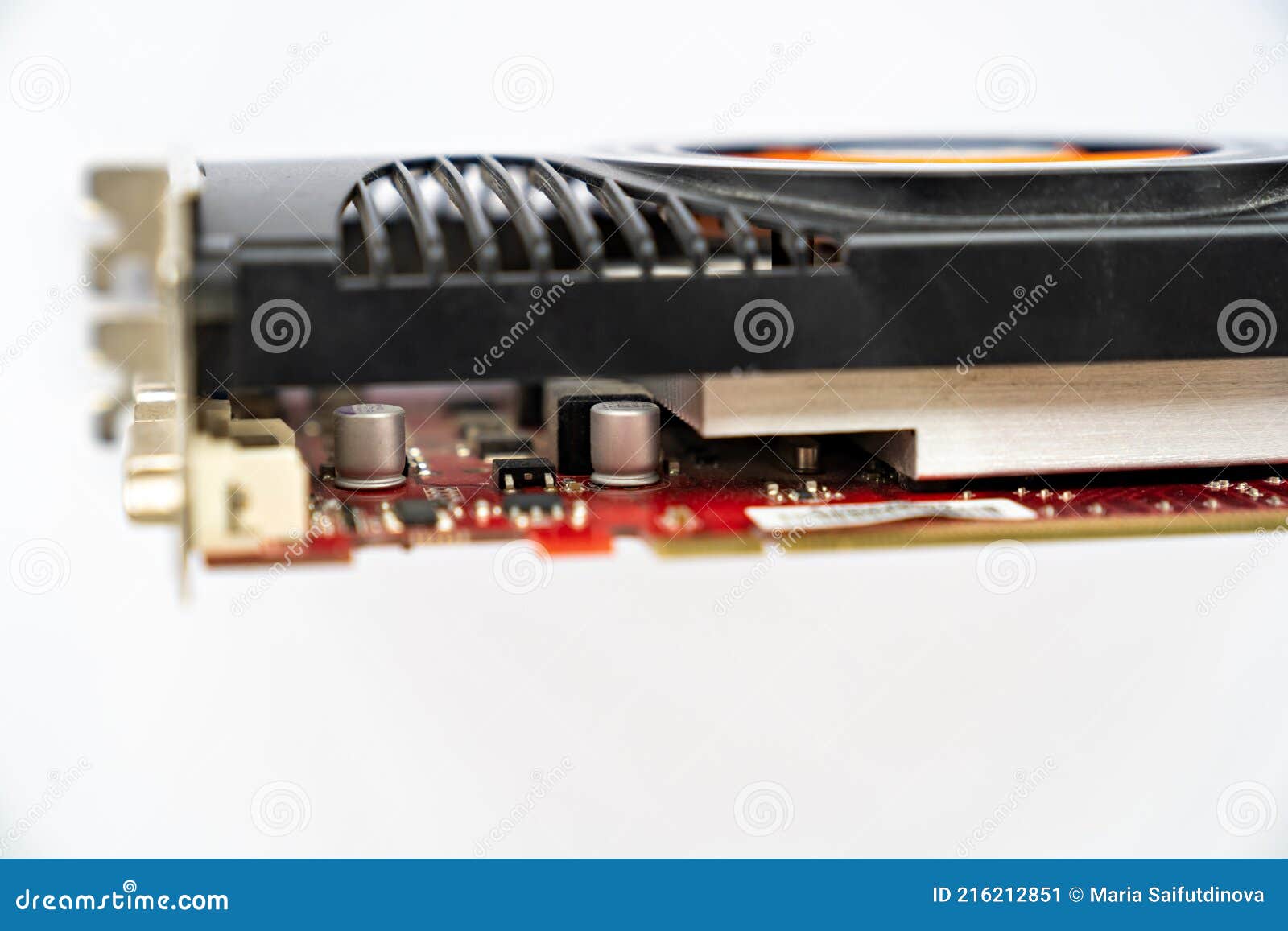Graphics Card on White Background. Device that Transforms Graphic Image ...