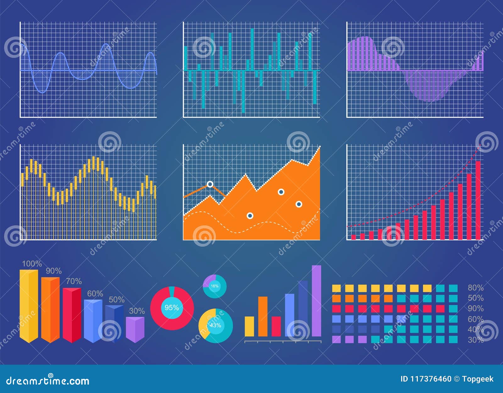 Graphics Collection Colorful Vector Illustration Stock Vector ...