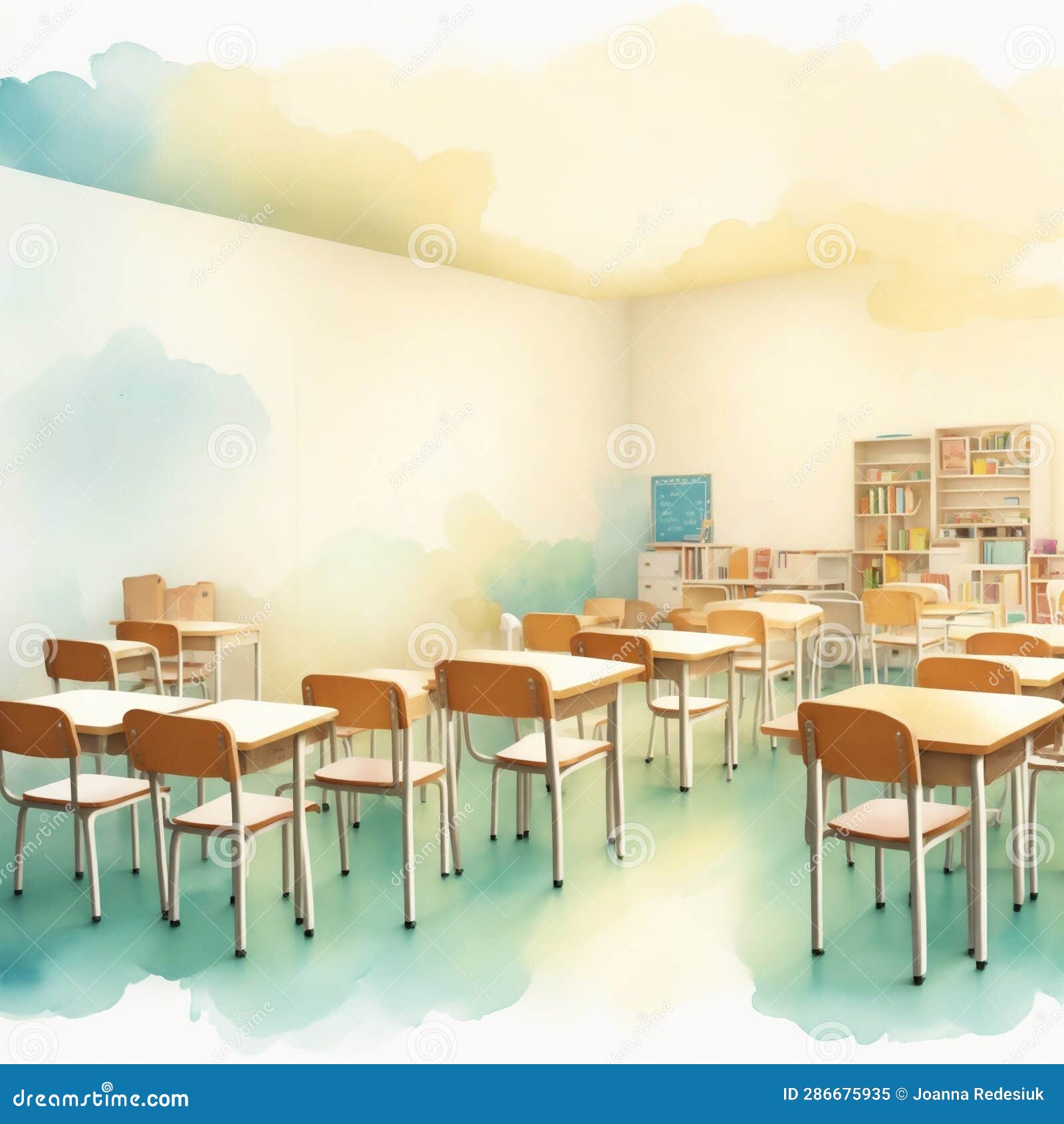 Graphics Colorful School Class in Primary School Beginning of the ...