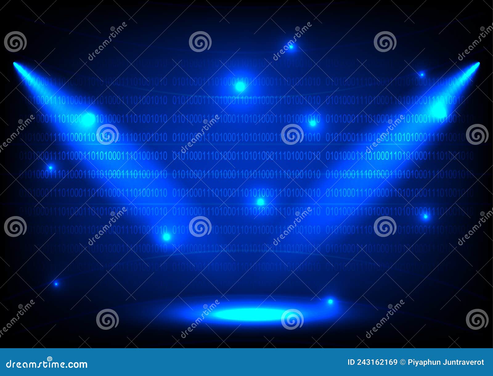 Digital Decimal Code Matrix Background. Vector Illustration ...