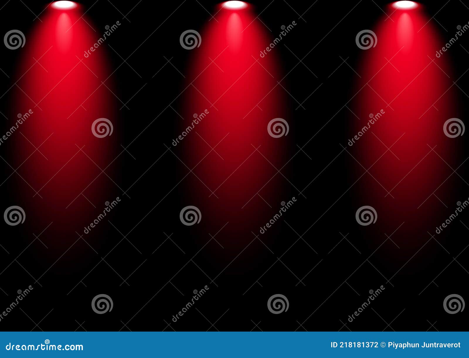 Graphics Design Spot Light with Red Color Tone Vector Illustration ...