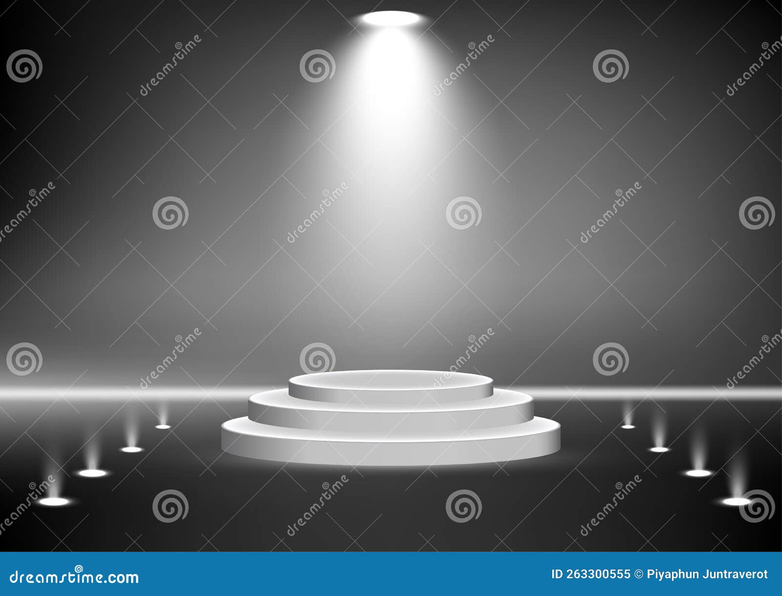 Graphics Design Spotlight with a Podium for Show Product Presentation ...